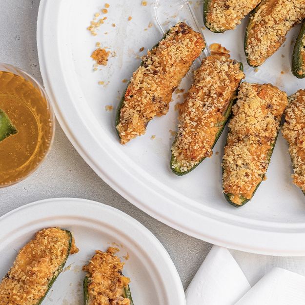 Crawfish-Stuffed Jalapeño Poppers Recipe - Chinet®